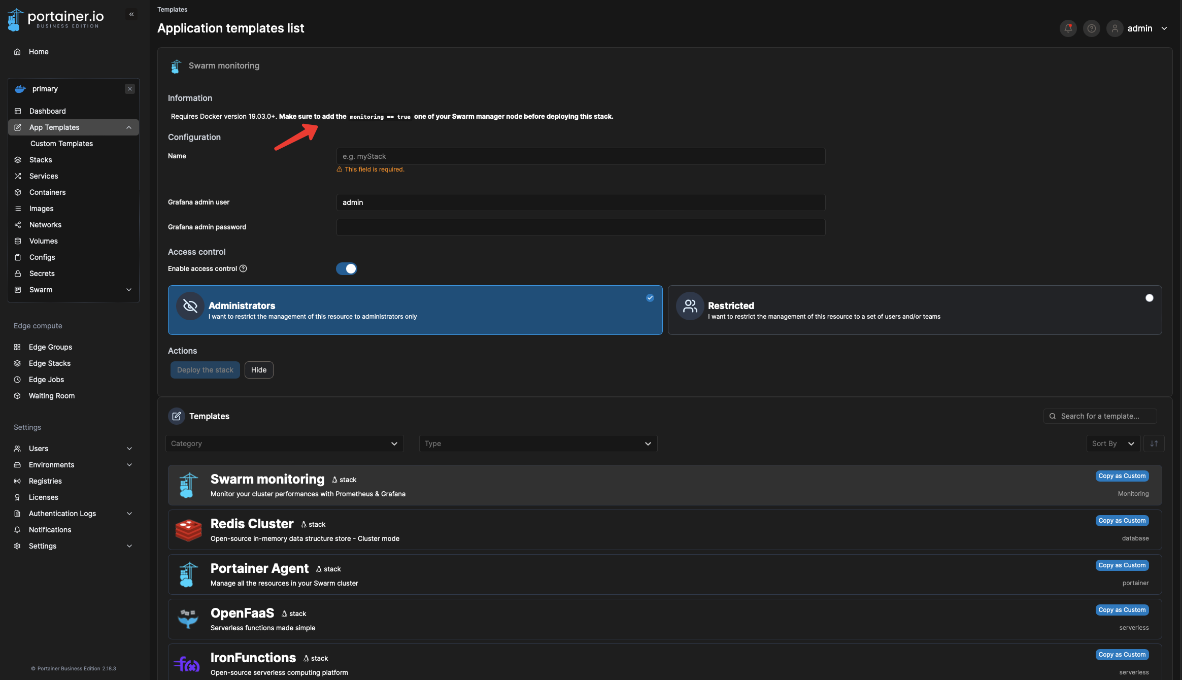 Monitoring A Swarm Cluster With Prometheus And Grafana